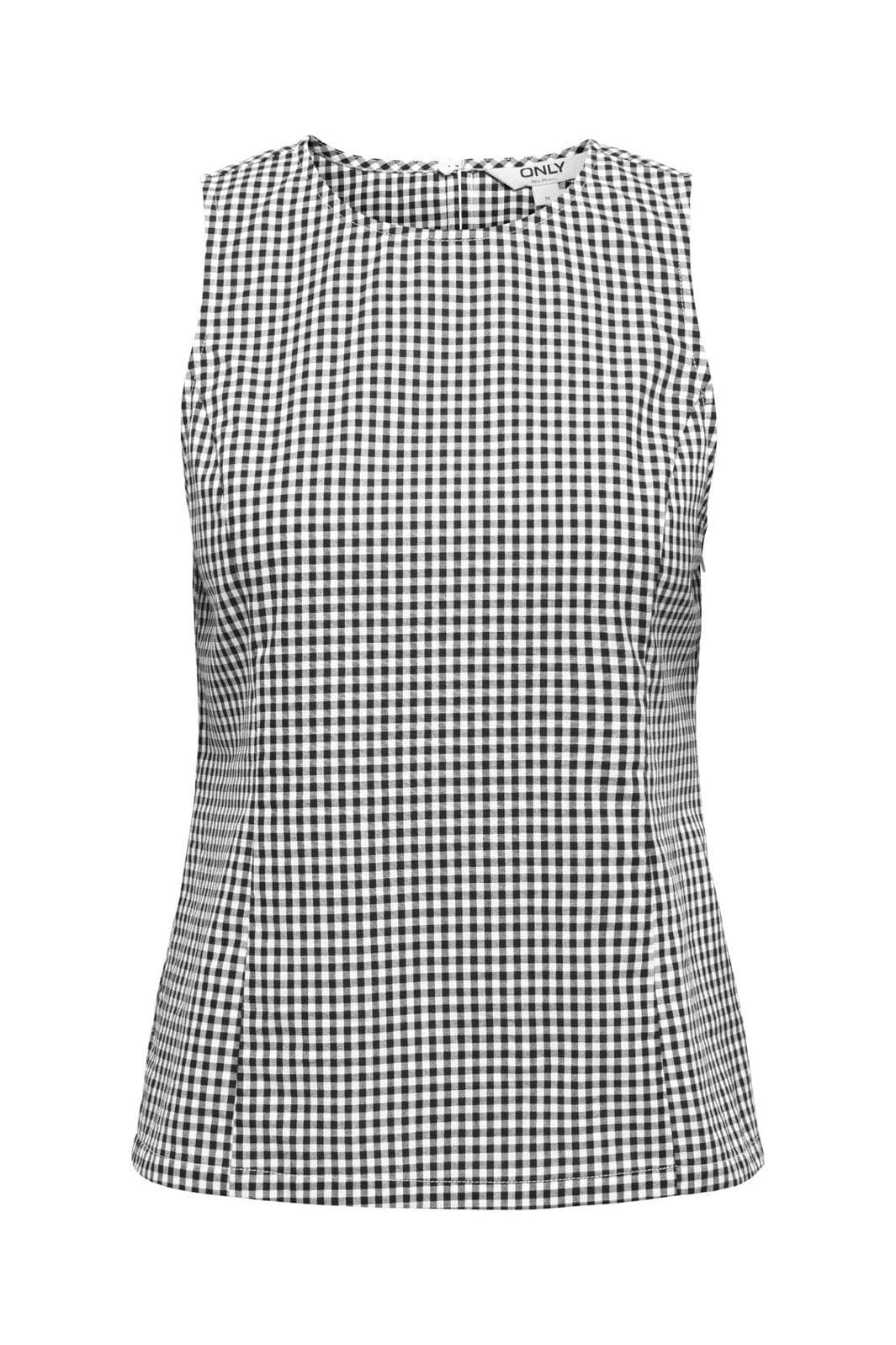 Only - Onlmaye Sl Check Top - 4955590 Black White | Køb