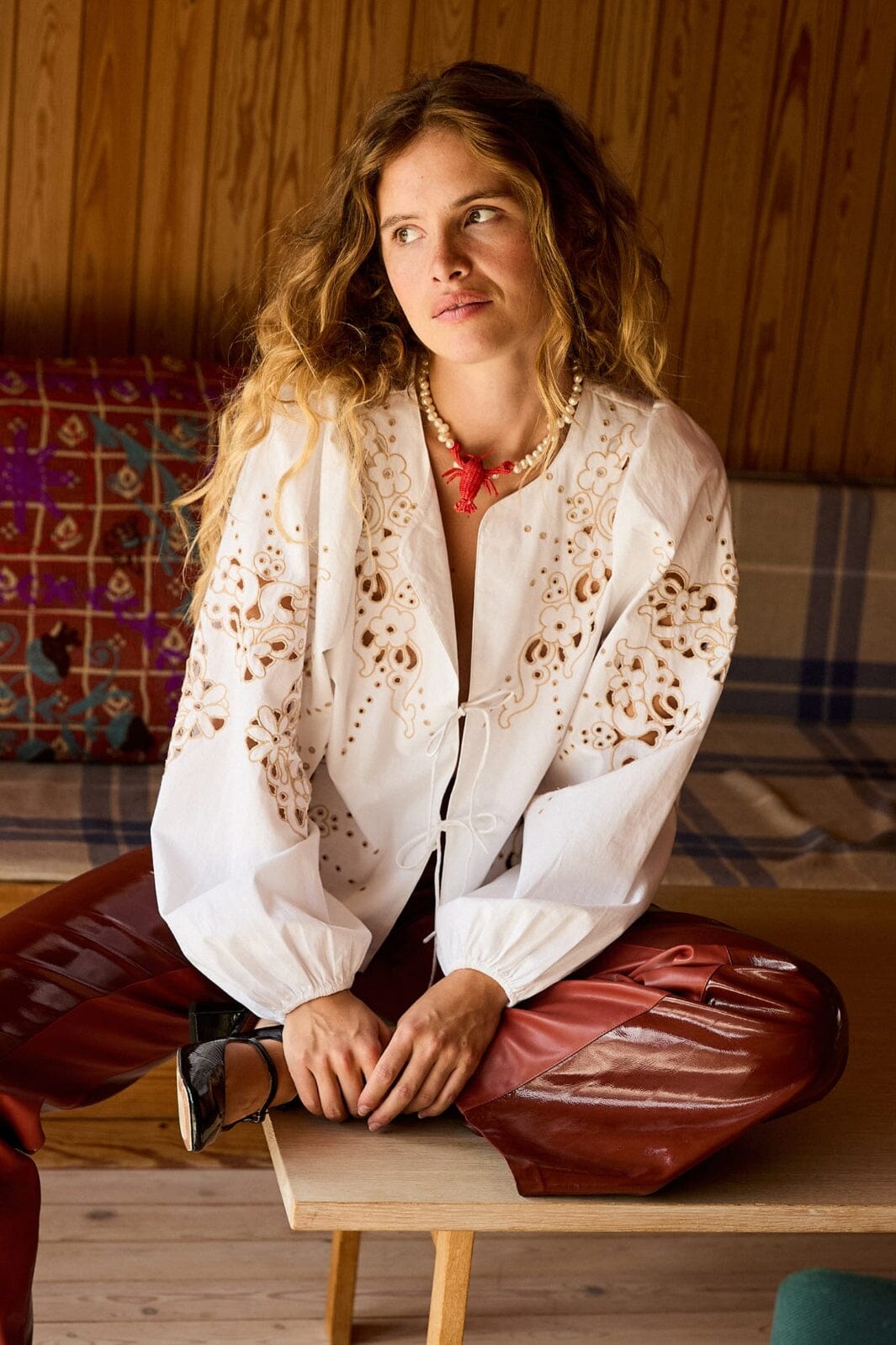 Sissel Edelbo - Magdalena Top SE 1392 - Ecru | Køb her