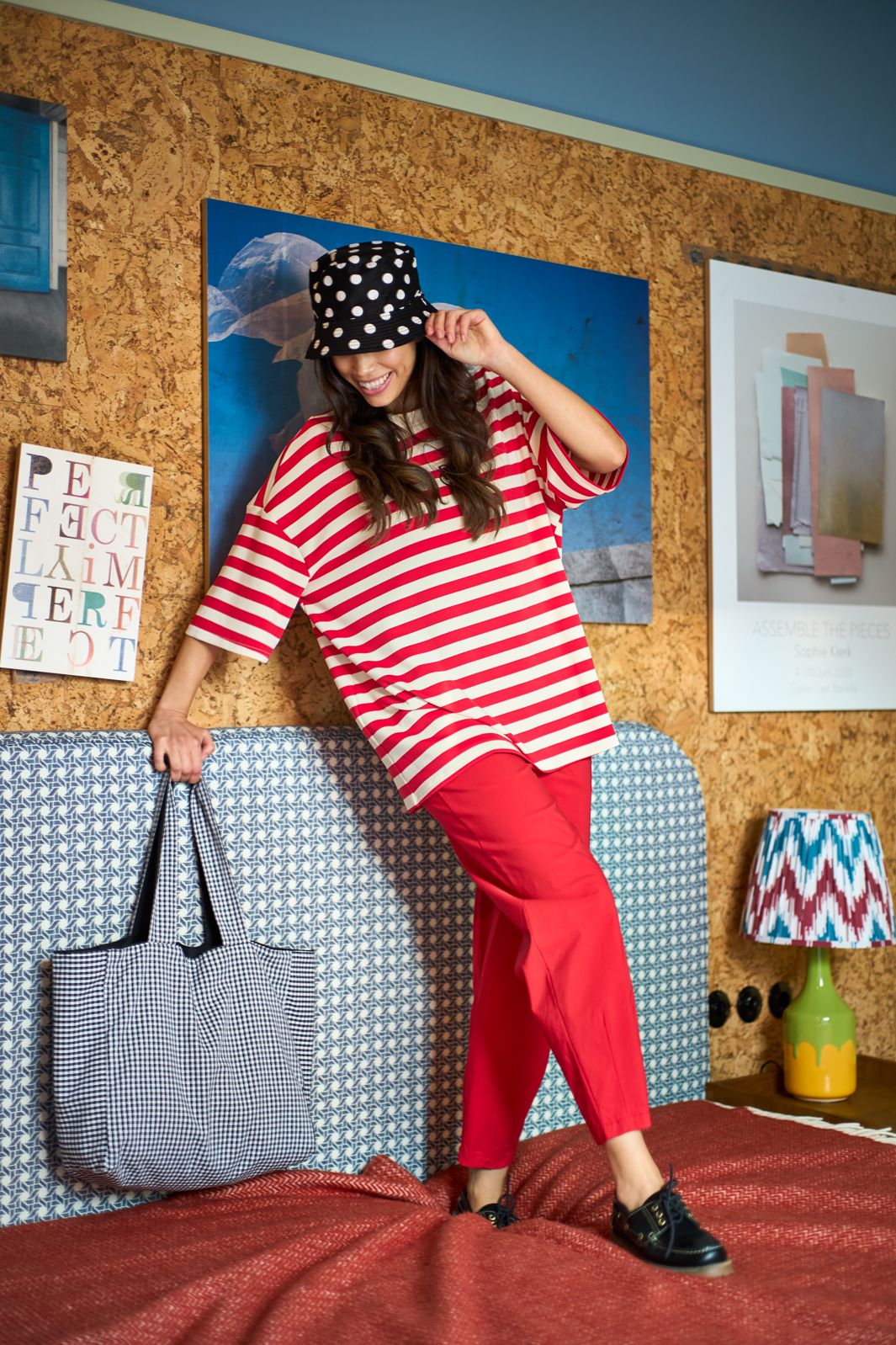 Black Colour - Bcbeate Barrel Pant 41096 - Red | Køb