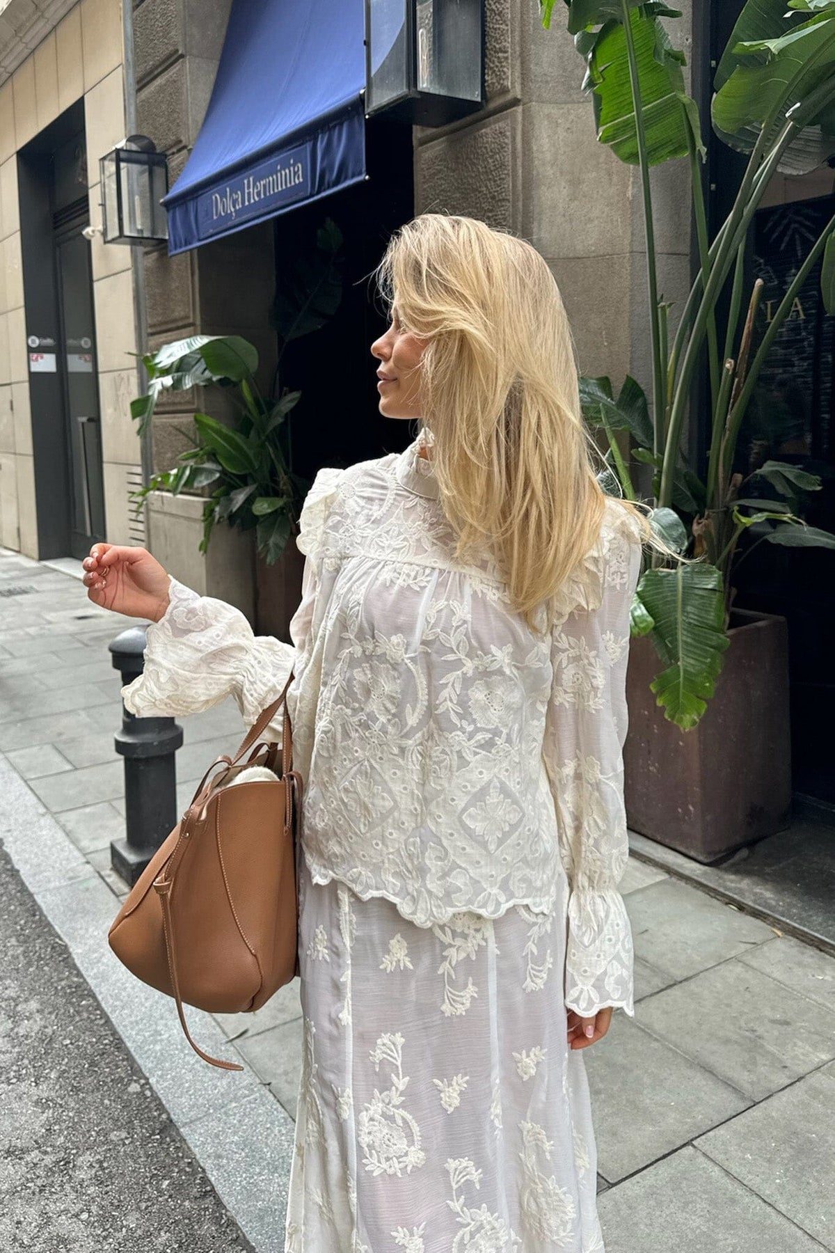 BYIC - Ellinoric Lace Shirt - vw Vintage White | Køb