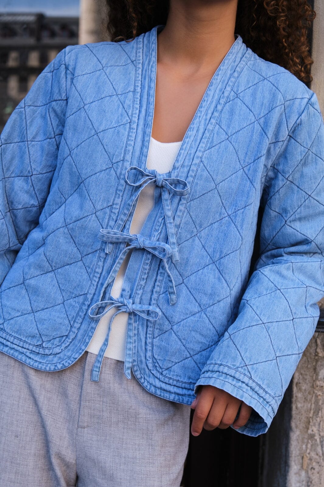 Neo Noir | Dubbie Denim Quilt Jacket - Blue » Molly&My