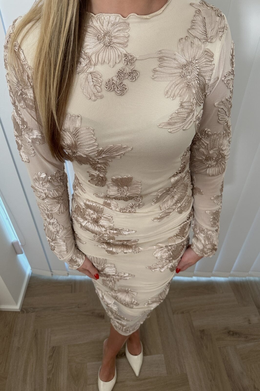 Noella - Lavinia L/S Dress 13500002 - 974 - Ivory | Køb