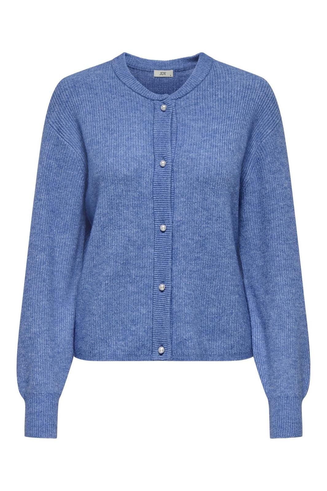 JDY - Jdylumi Life L/S Button Cardiga Knt - 4815569 Ebb And Flow Melan