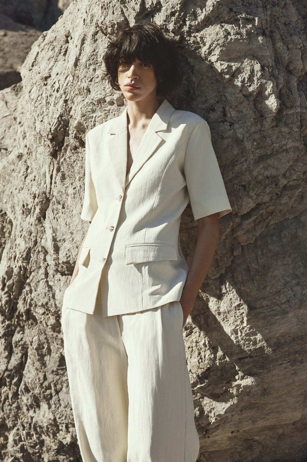 Moss Copenhagen - Mschblase Edelmira 2/4 Blazer 19045 - Pistachio Shel