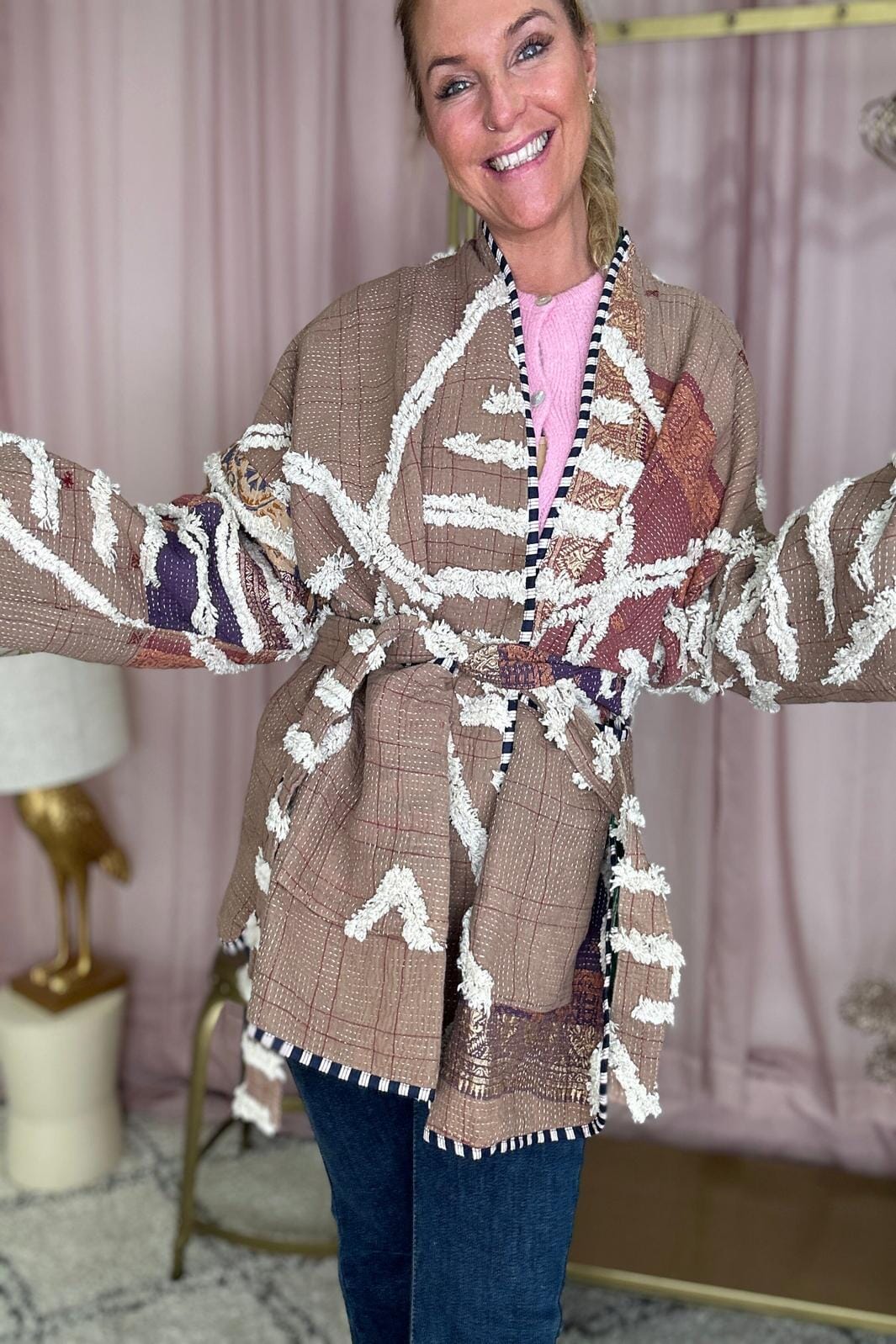 Sissel Edelbo - Hedvig Tufted Jacket SE 1389 - Tufted Kantha Blanket L