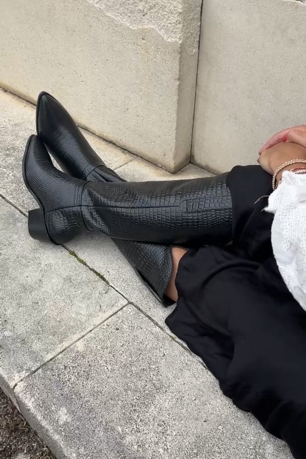 Copenhagen Shoes - Divided - 103 Black | Knæhøj | Læder