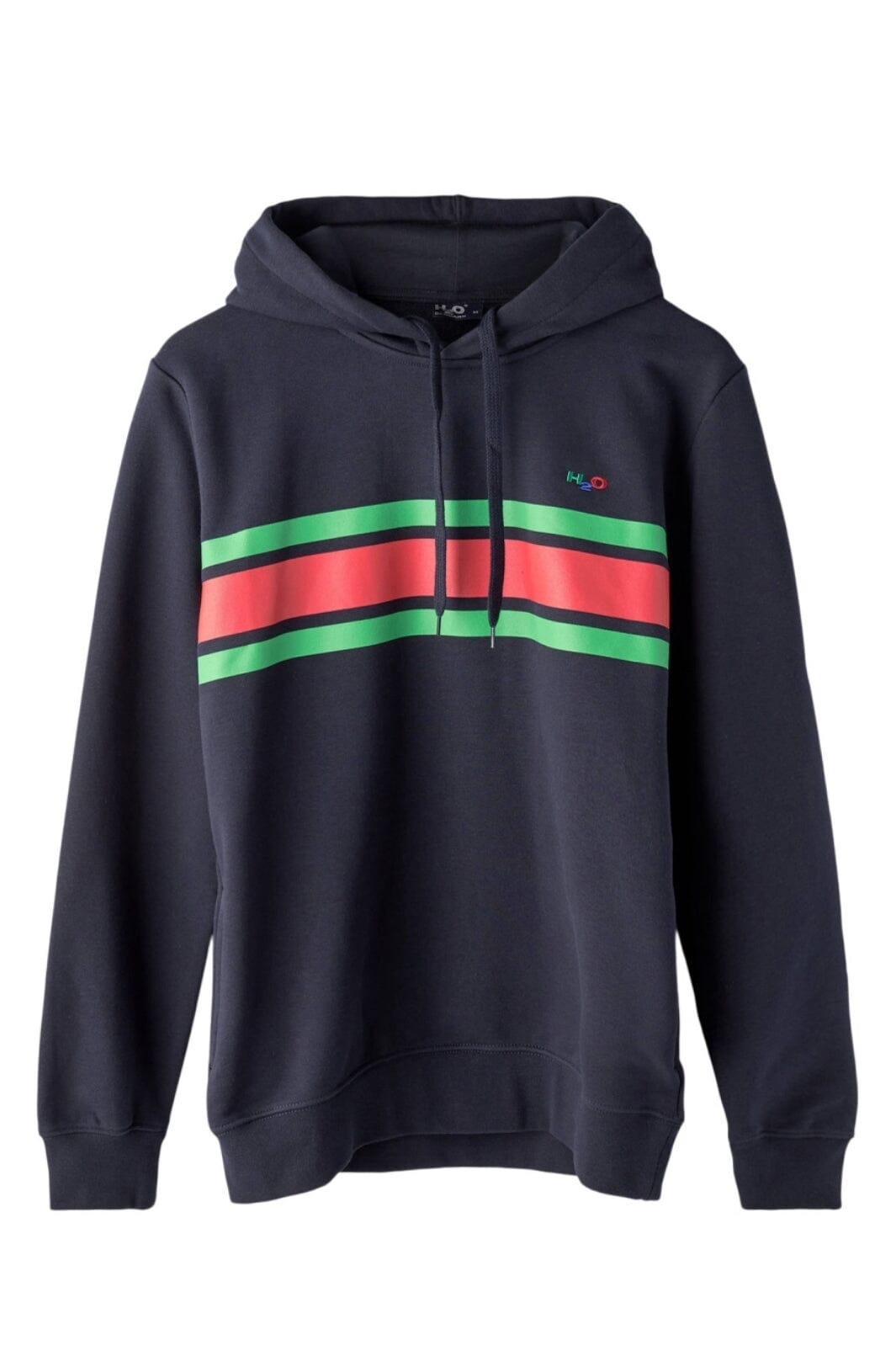 H2O - Gilleleje Sweat Hoodie - Navy/Green/Red | Køb her