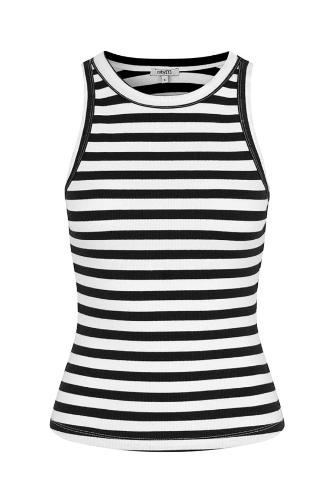 MbyM - Jaxson-M - White Black Stripe | Regular fit