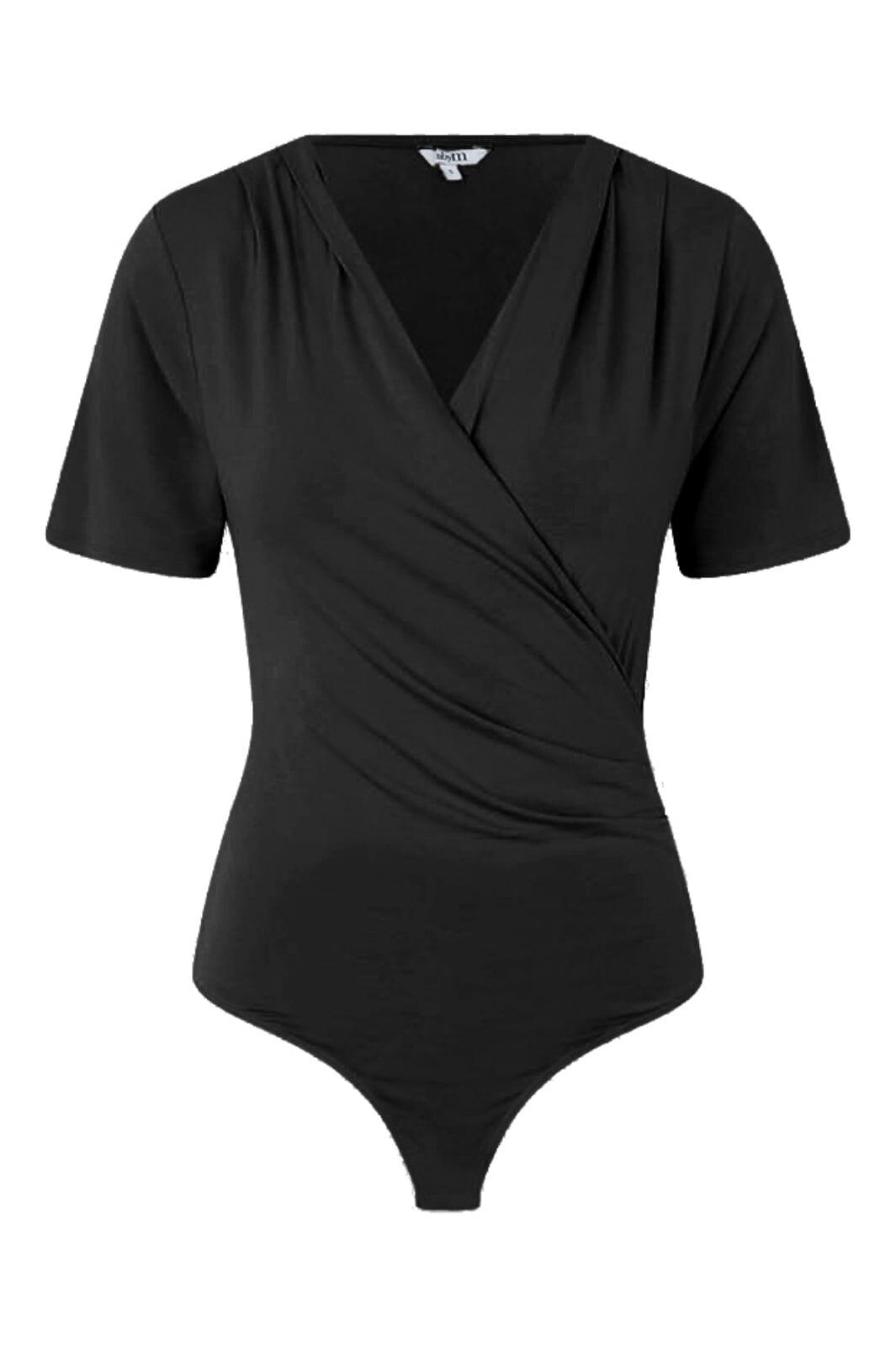 MbyM - Lione SS-M - Black | Bodysuit | Lav ryg | V-hals